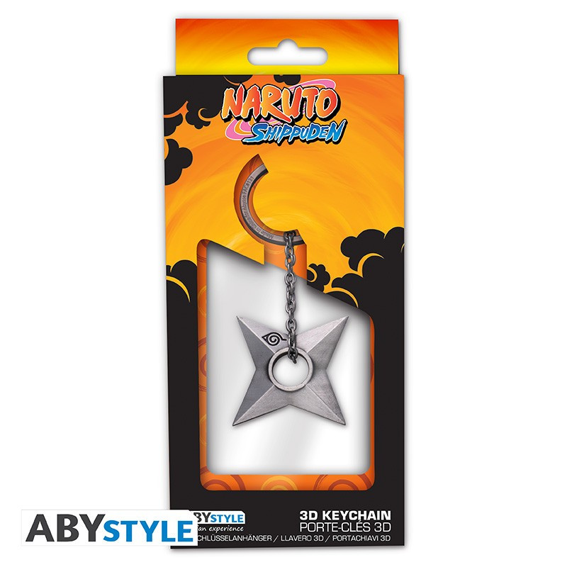 Naruto Shippuden 3D Keychain - Shuriken Konoha