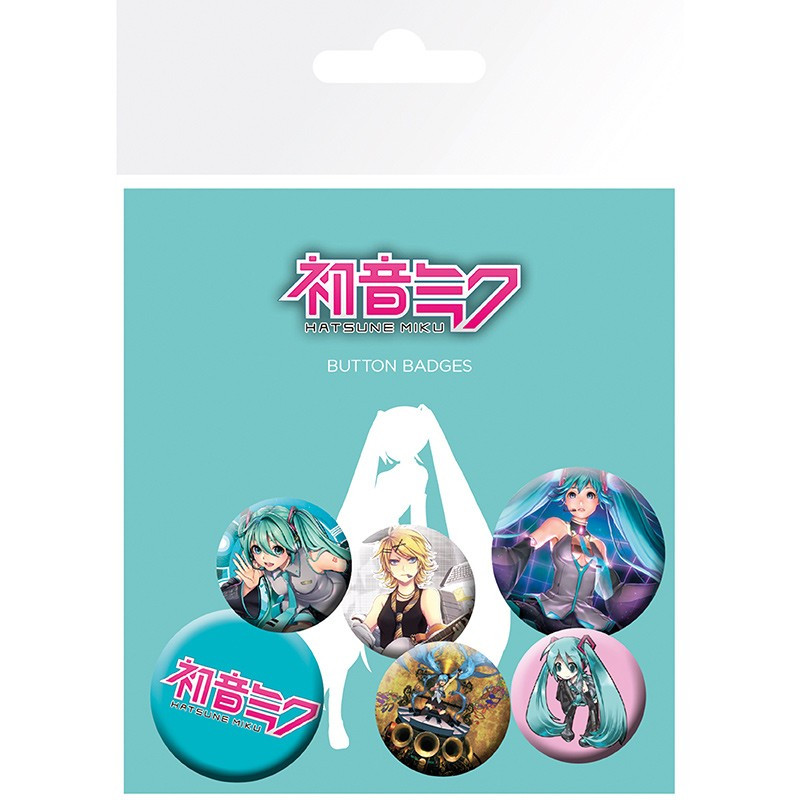 Hatsune Miku - Set of 6 Pin Badges