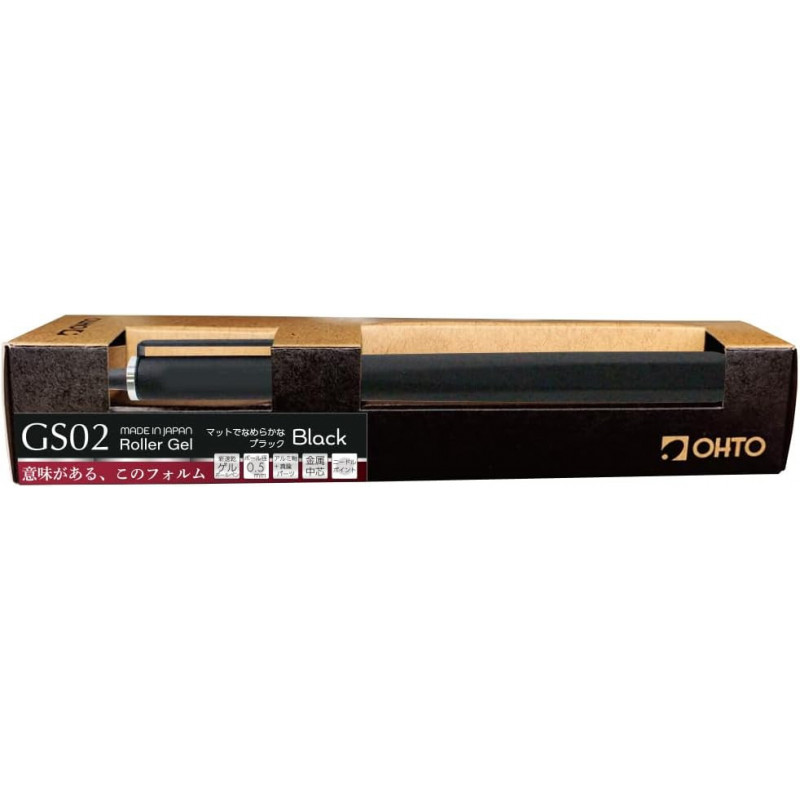 GS02 black - mechanical ballpoint pen GS02-G5 (refillable) by Ohto