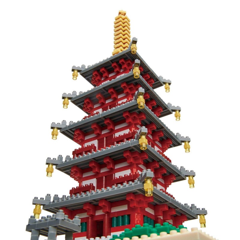 Pagode à cinq étages NB-031 NANOBLOCK mini bloques de construction japonaise | Deluxe