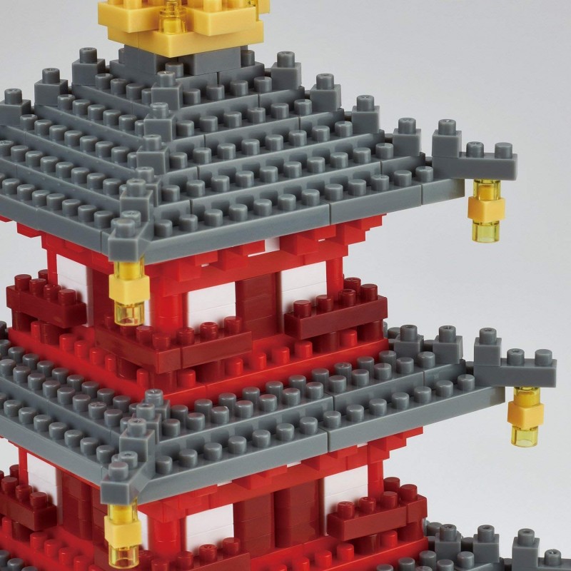 Pagode à cinq étages NB-031 NANOBLOCK mini bloques de construction japonaise | Deluxe