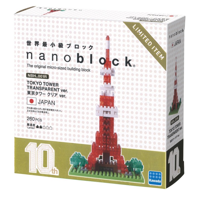 Tokyo Tower NBH-001R (transparent) NANOBLOCK | Sights to See series