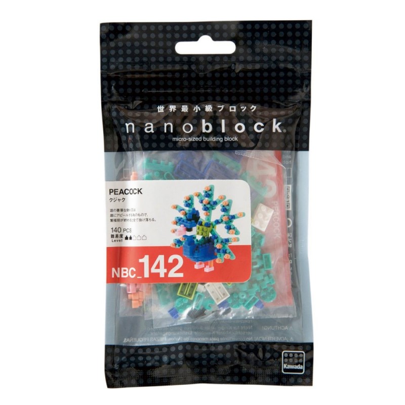 Paon NBC-142 NANOBLOCK mini bloques de construction japonaise | Miniature series