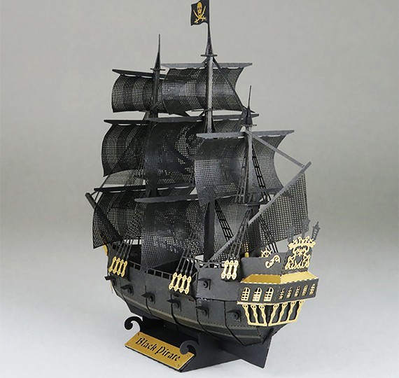 Pirate Ship Paper Pattern